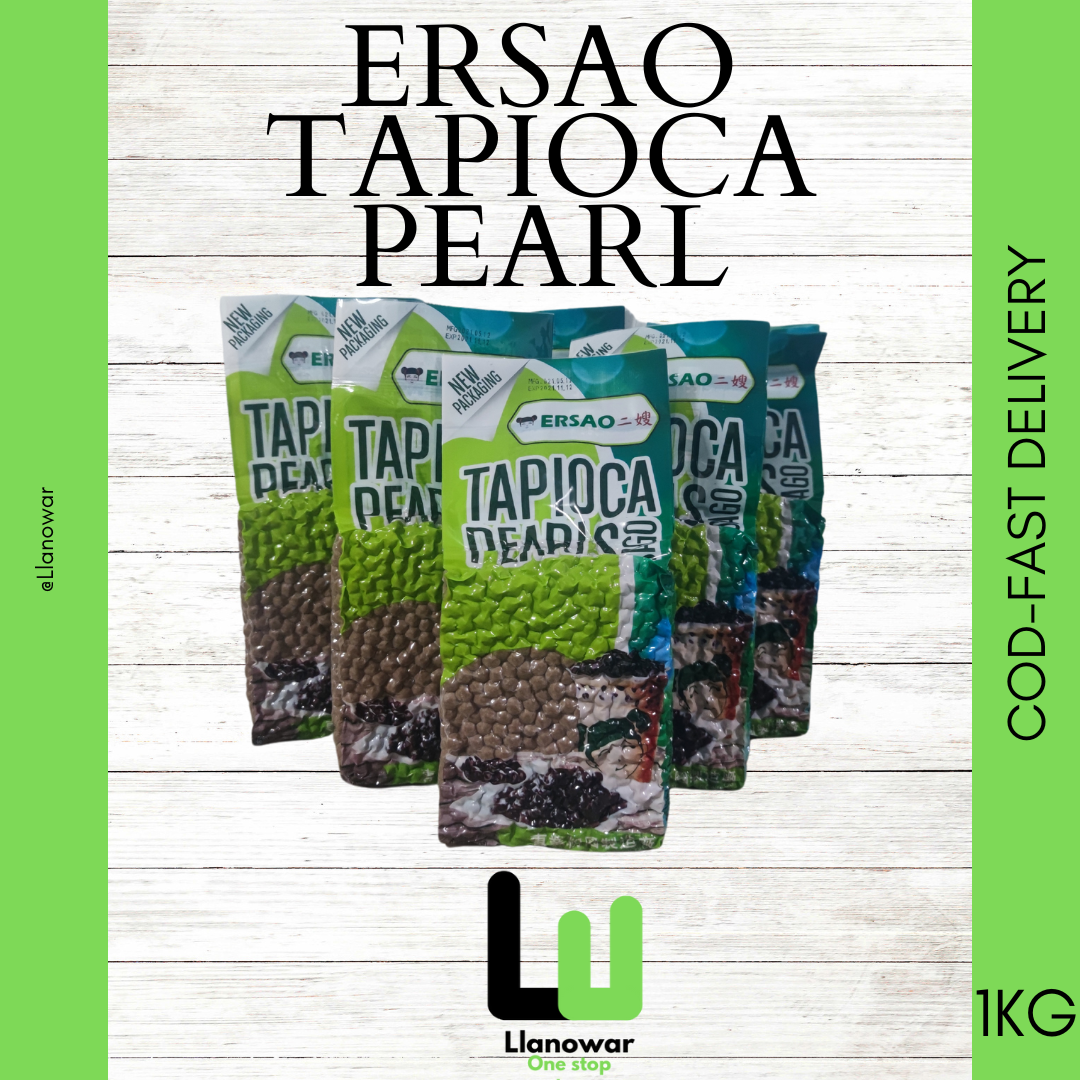 Ersao Tapioca Black Pearls 8.5mm for Milktea, Milk Tea, Shakes and ...