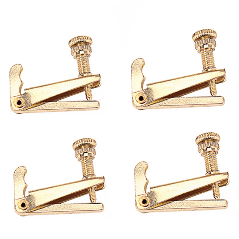 4 Pcs Violin Fine Tuner Adjuster Iron for 3/4 4/4 Size Violin ...