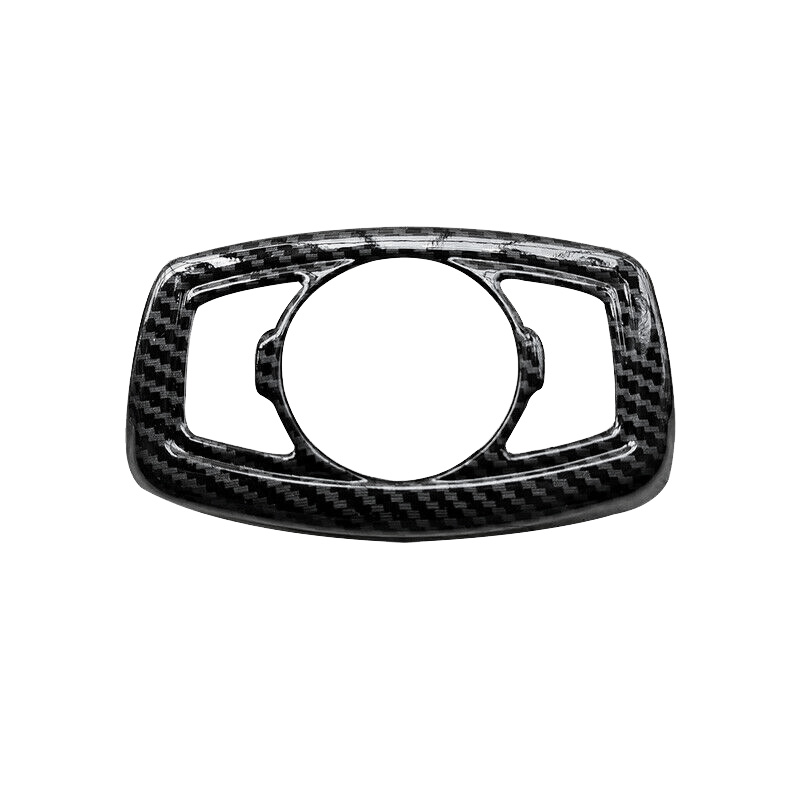 Carbon Fiber Headlight Lamp Switch Cover Trim Control Button Frame for ...