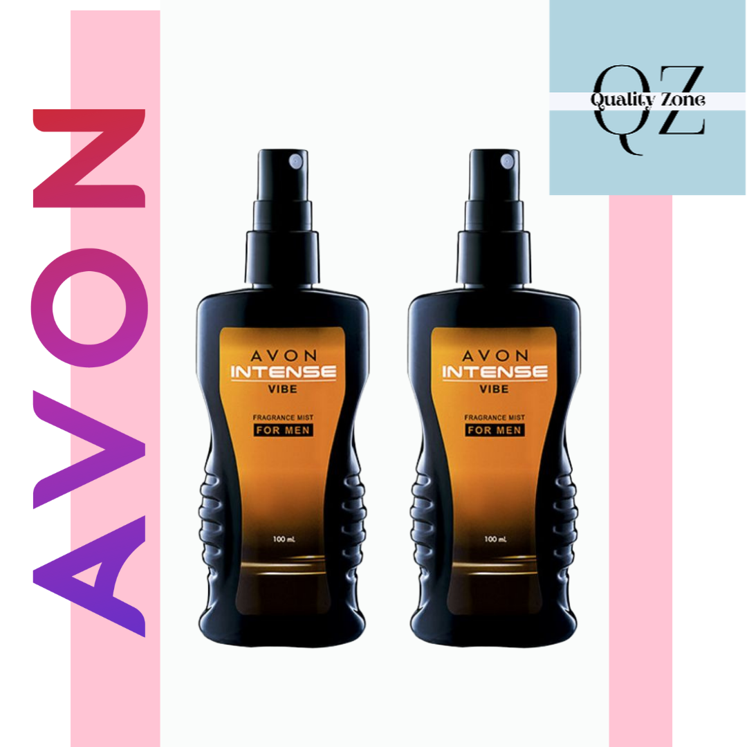 AVON Intense VIBE Fragrance Mist for men 100 ml ( 2 BOTTLES ...
