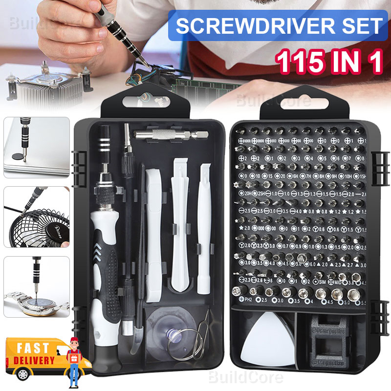 115 in 1 Screw set electric precision screwdriver Maintenance tool set Multifunctional magnetic ...