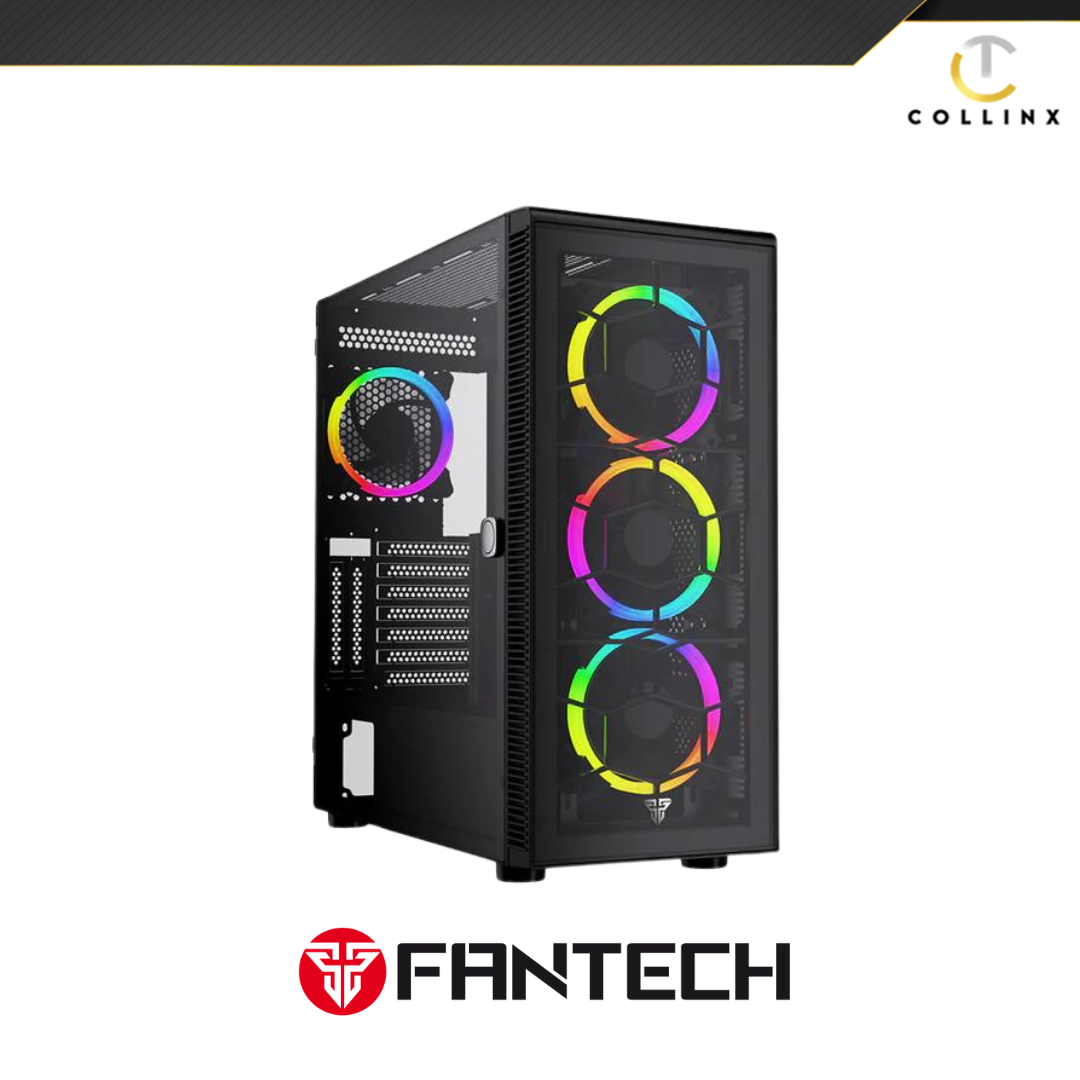 Fantech CG73 Hexa Glass Gaming Case | With Free 4 RGB Fans | ATX Size ...