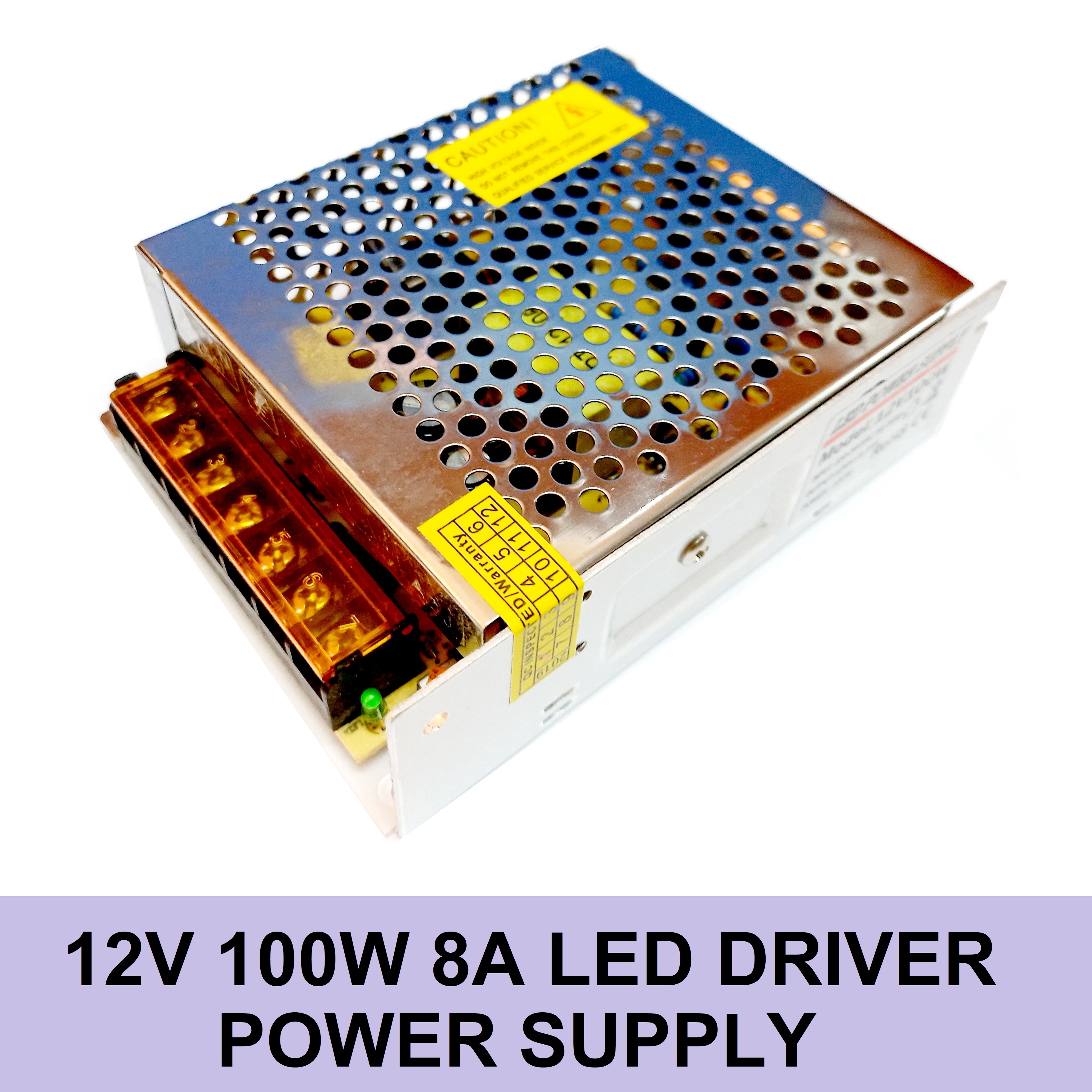 Led Power Supply 12V 100W 8.3A Regulated Switching Power Supply ...