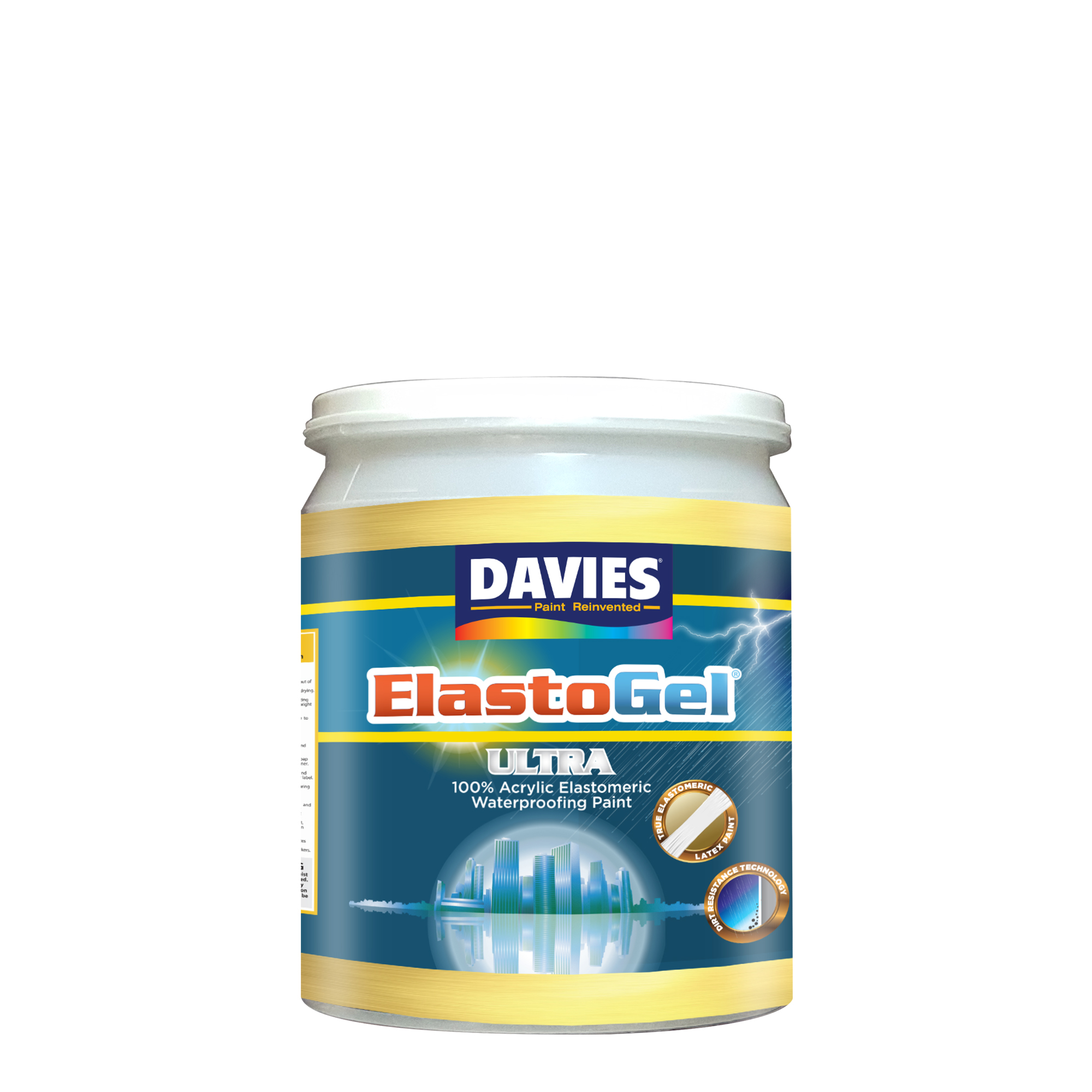 Davies Paints Elastogel Ultra 100% Acrylic Elastomeric Paint (1L ...