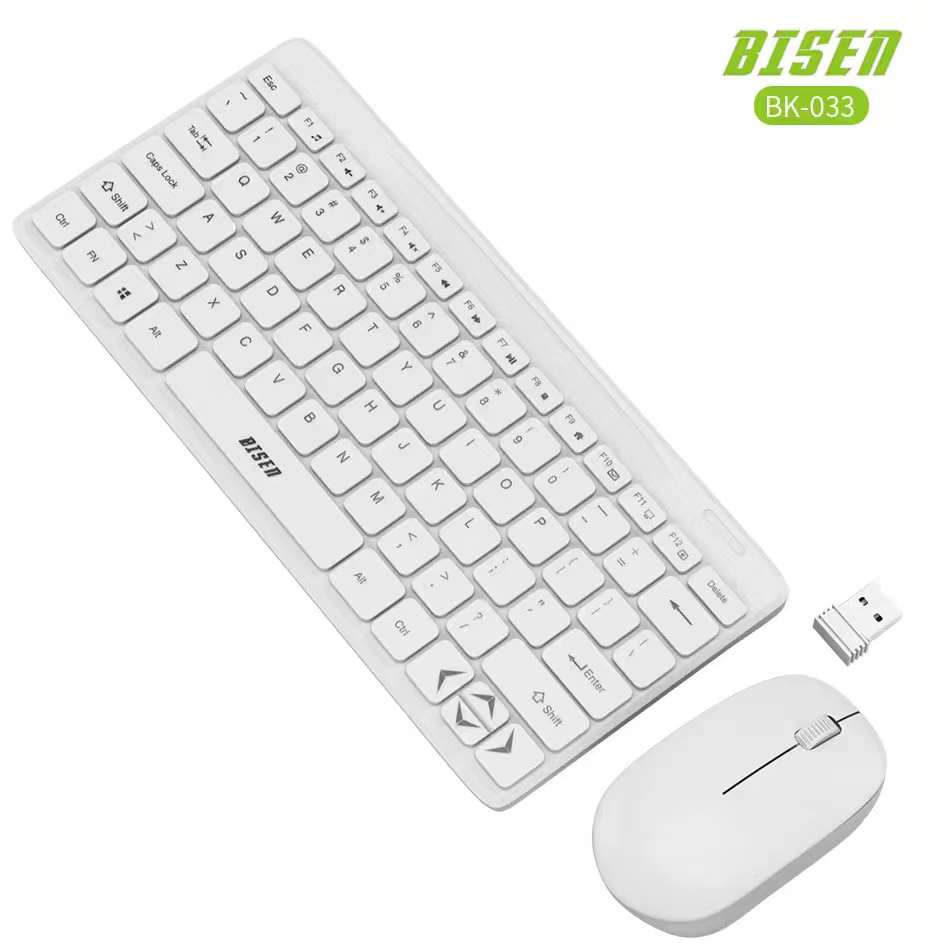 Bisen BK-033 Wireless Keyboard and Mouse Use within 10 Meters Anti ...