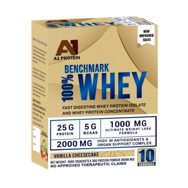 A1 Protein Benchmark Whey Protein 10sachets per box | Lazada PH