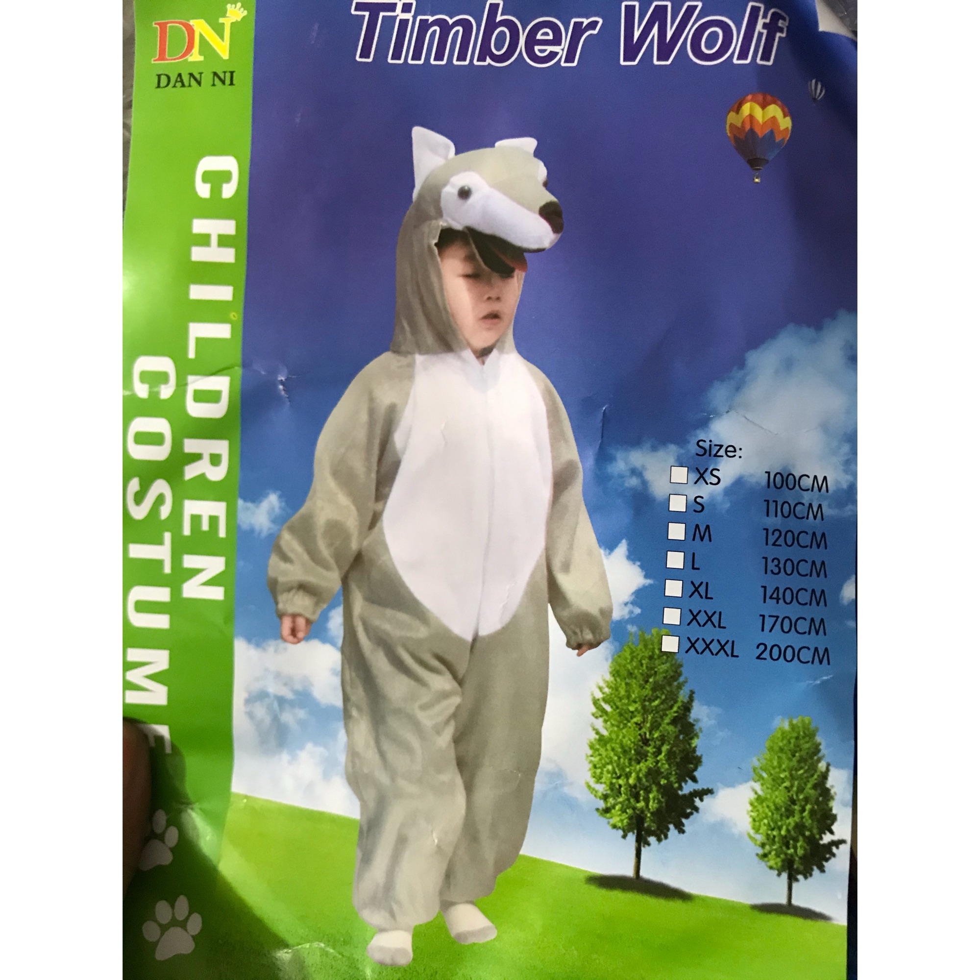 Timber wolf costume for kids 1-11yrs | Lazada PH