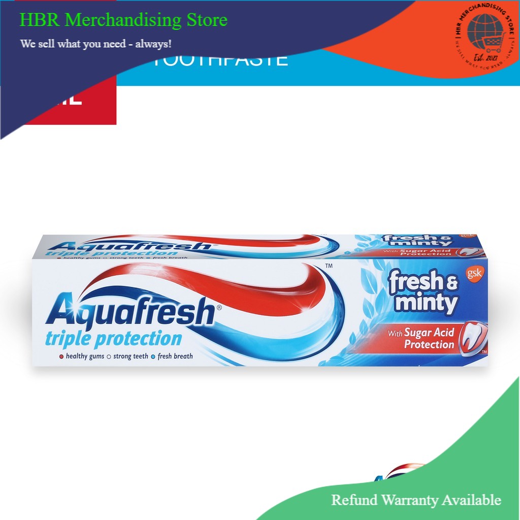 Aquafresh Fresh & Minty Triple Protection Toothpaste 100ml | Lazada PH