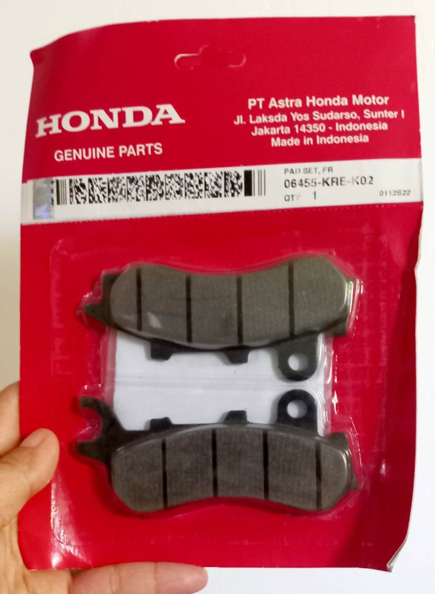 HONDA Genuine Parts Front Brake Pads PCX 160 (CBS) | Lazada PH