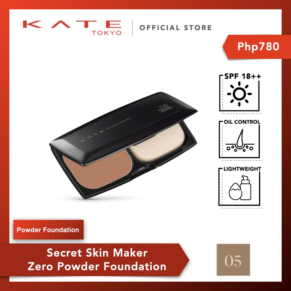KATE Tokyo The Base Zero Secret Skin Maker Zero Powder Foundation 05 ...