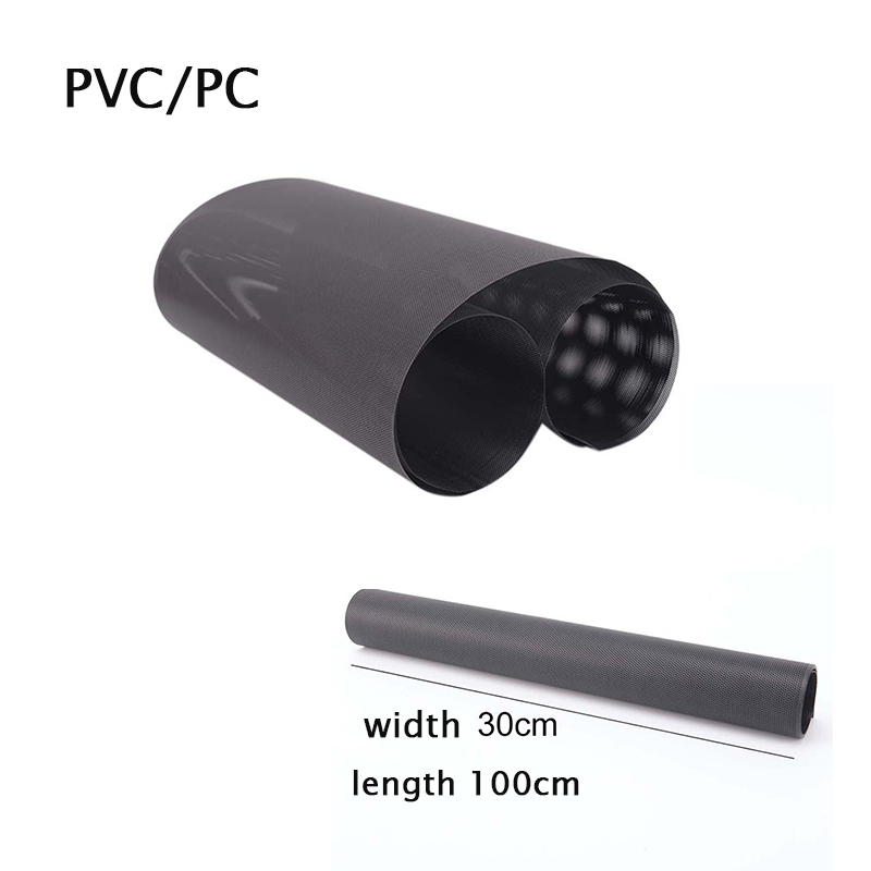 DIY 30x100cm Computer Mesh PVC PC Case Fan Cooler Black Dust Filter ...