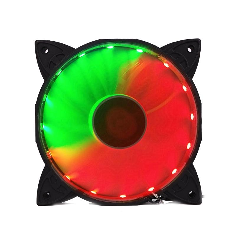 COOLMOON Computer Case PC Cooling Fan RGB Adjust LED 120mm Quiet + IR ...