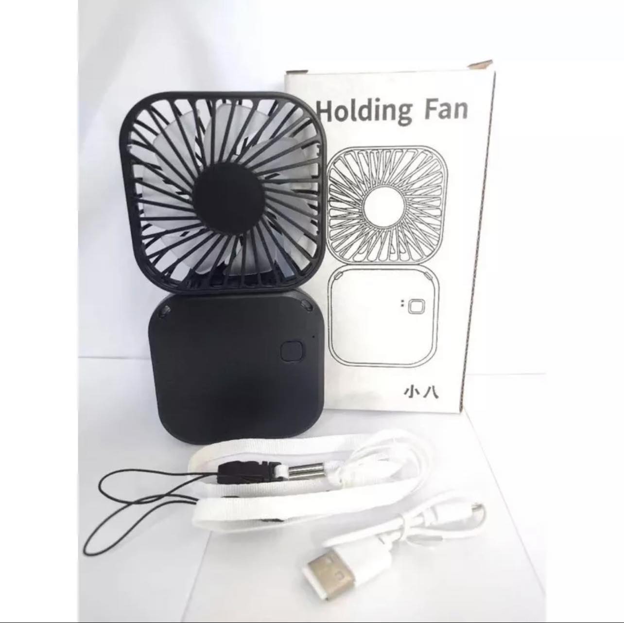 100% Original Smilee USB Fan Portable Hanging Neck Fan Outdoor Sports ...