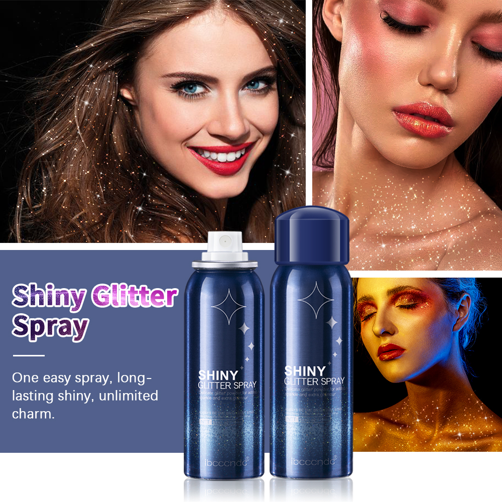 ibcccndc Body Glitter Spray, Body Shiny Glitter Spray for Skin, Face ...