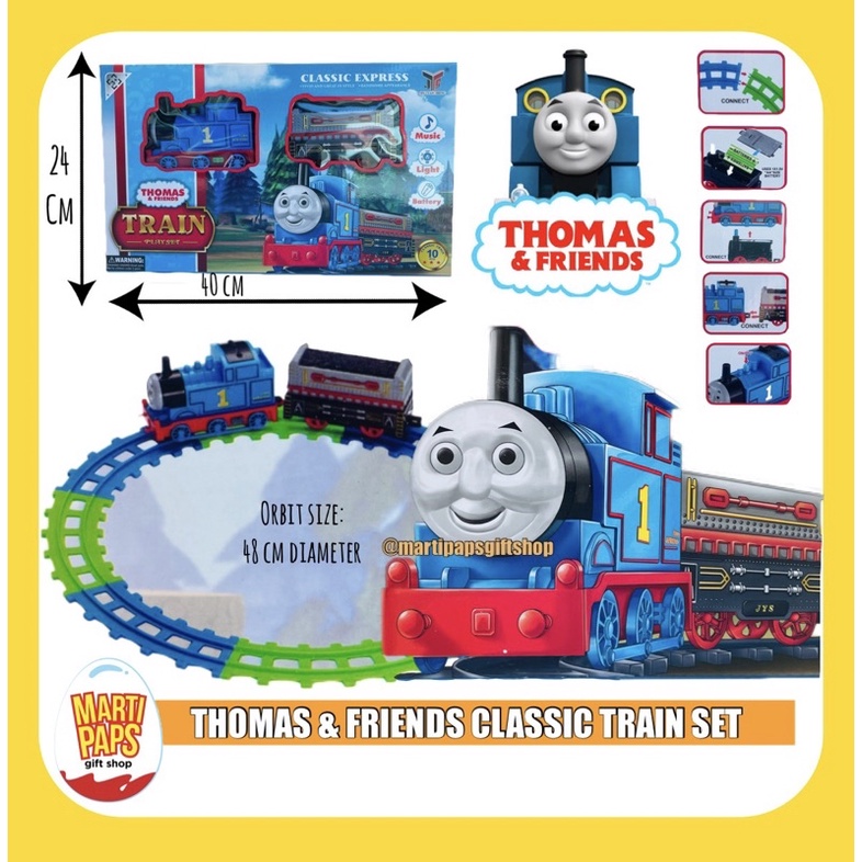 CLASSIC TRAIN TOY THOMAS TRAIN PLAY SET BATTERY OPERATED | Lazada PH