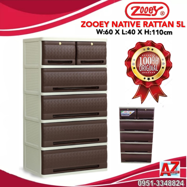 Zooey Native Rattan Drawer 5 Layer | Lazada PH