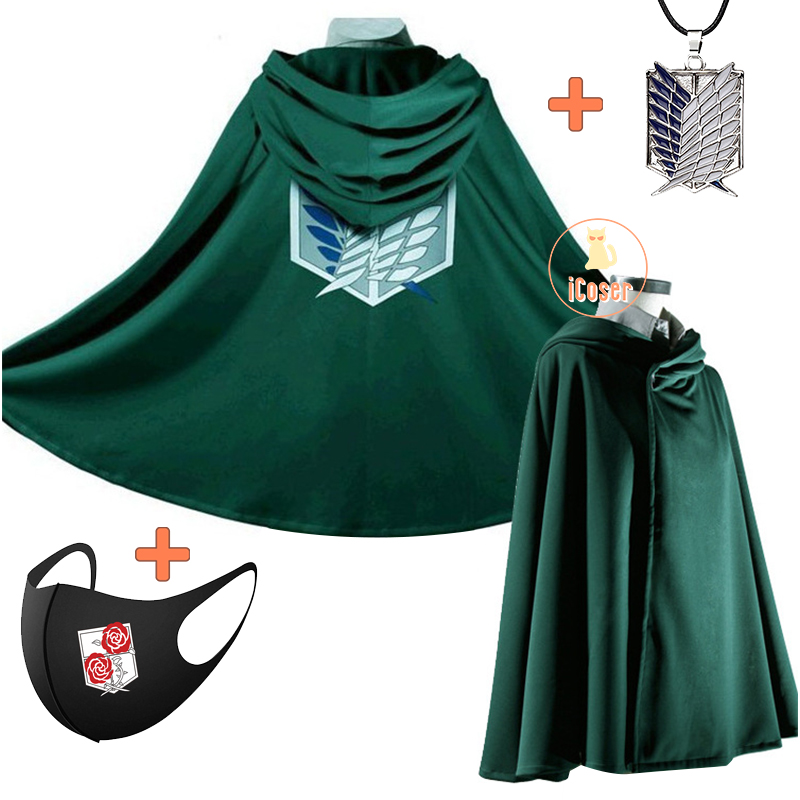 Attack on Titan Anime Cloak Shingeki No Kyojin Cosplay Scouting Legion ...