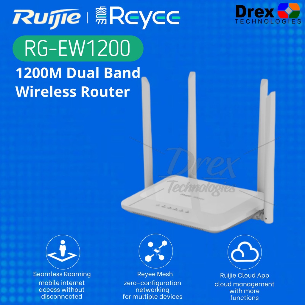 Ruijie RG-EW1200 1200M Dual-band Wireless Router | Lazada PH