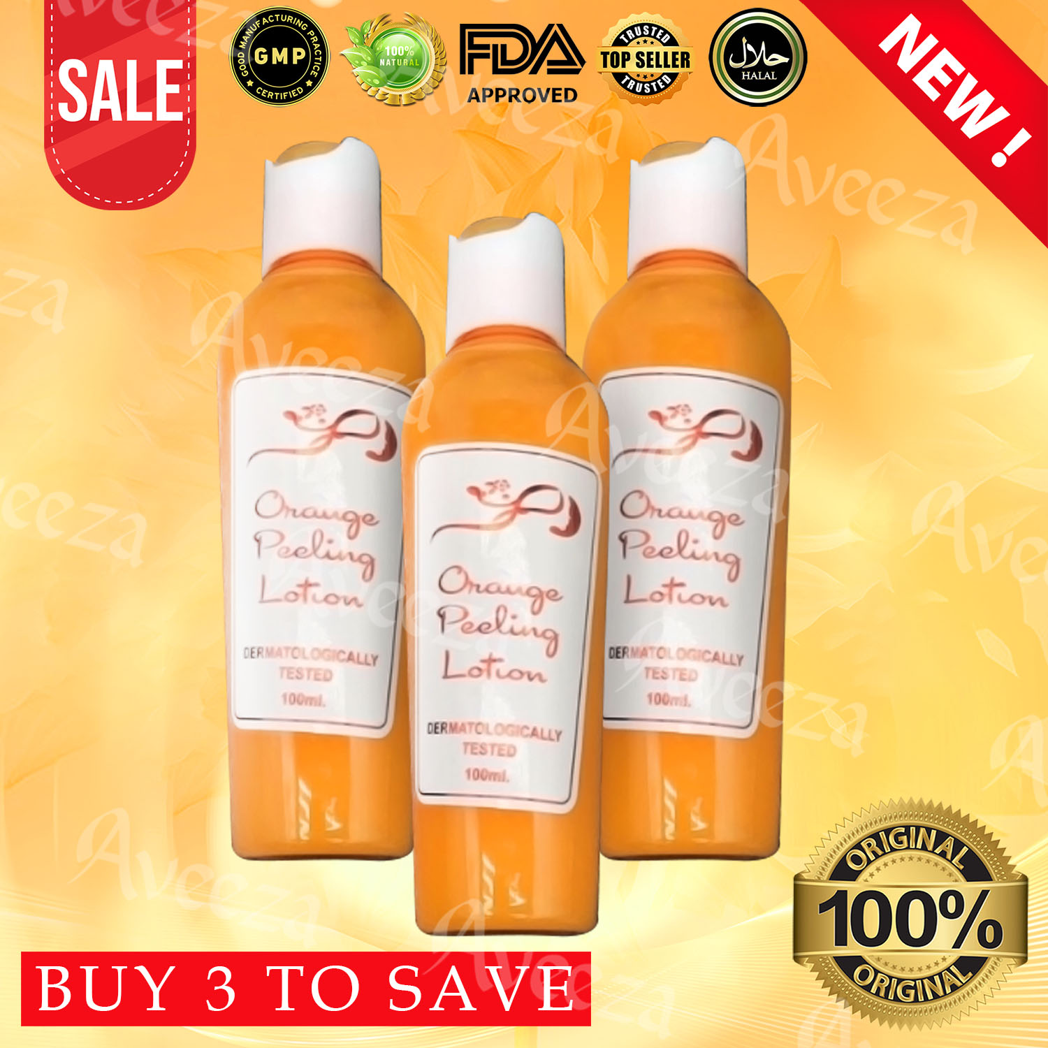 SET OF 2 Original Orange Peeling Lotion INSTANT WHITENING IN JUST 5 ...