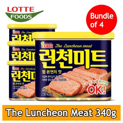 LOTTE KOREAN SPAM LUNCHEON MEAT 430 GRAMS BUNDLE OF 4 | Lazada PH