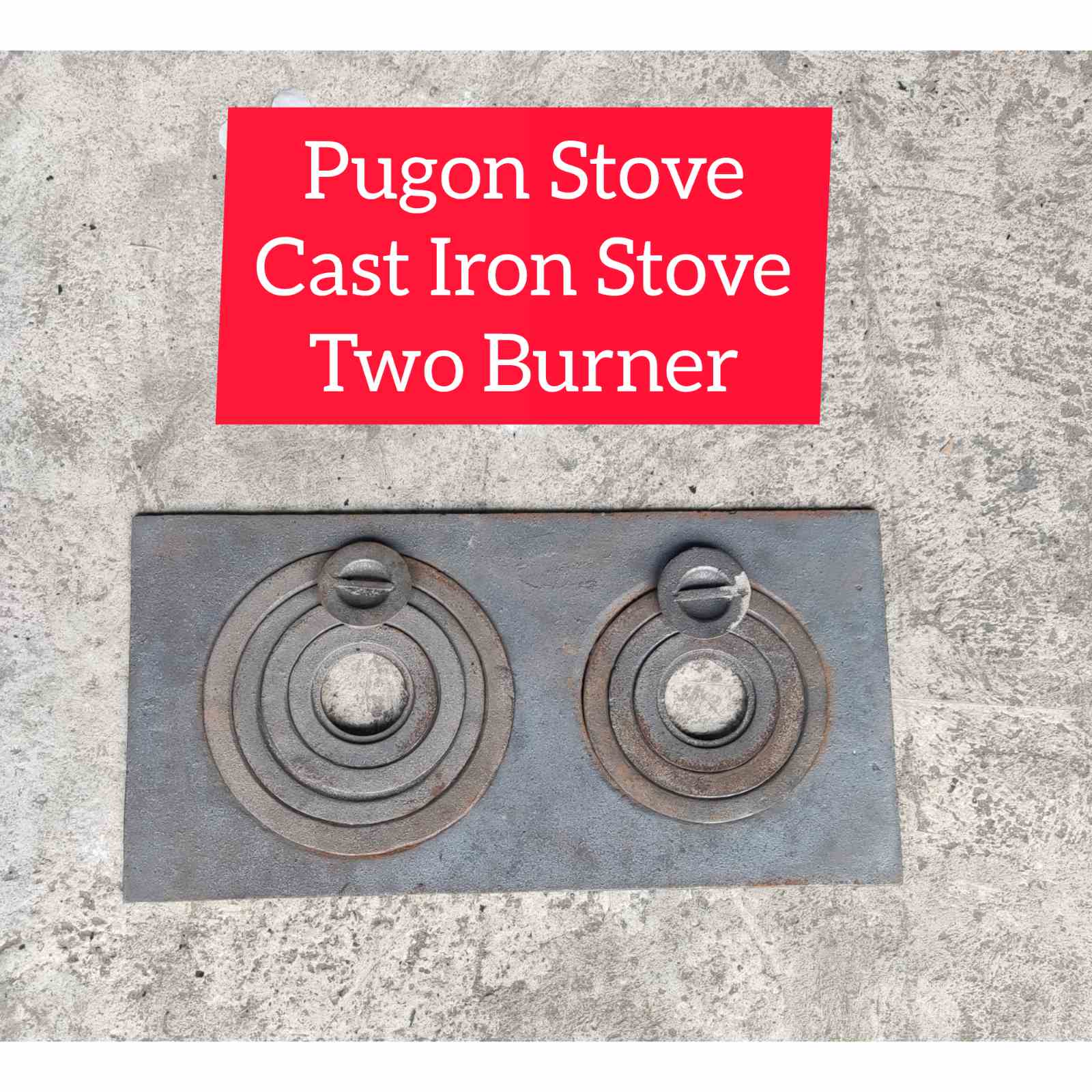 Pugon Lutuan Cast Iron Pundido Stove Plate Two Burner | Lazada PH