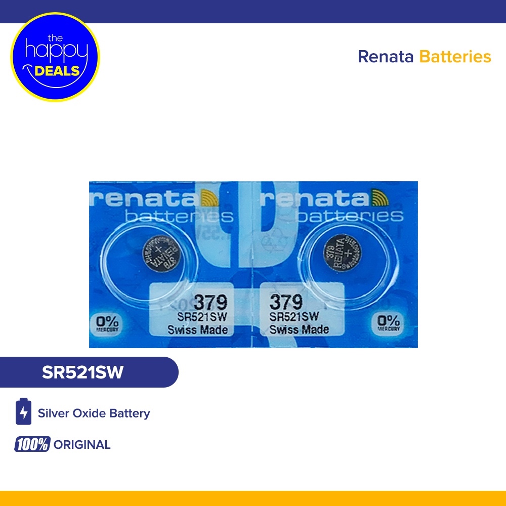Renata 379 (SR521SW) Watch Batteries Pack of 2 | Lazada PH