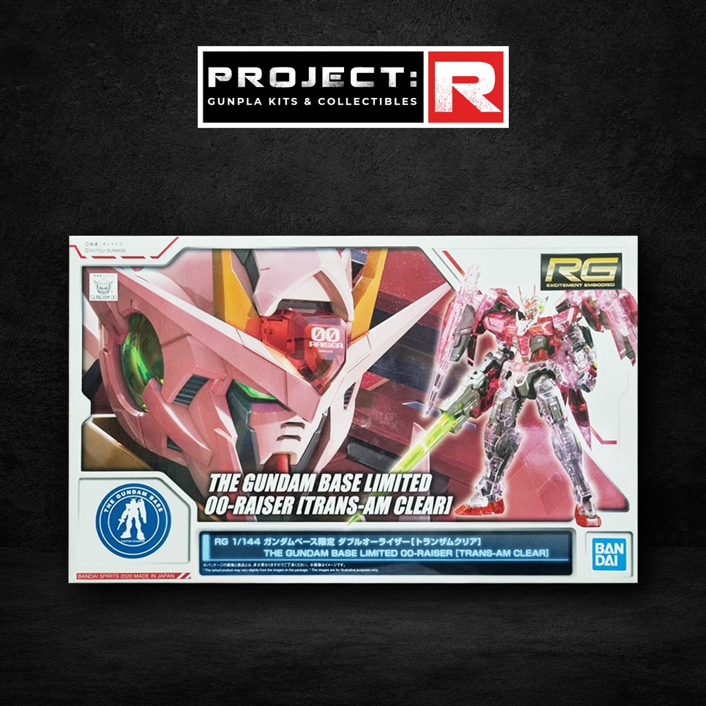 Bandai RG 1/144 The Gundam Base Limited Gundam 00 Raiser [Trans-Am ...