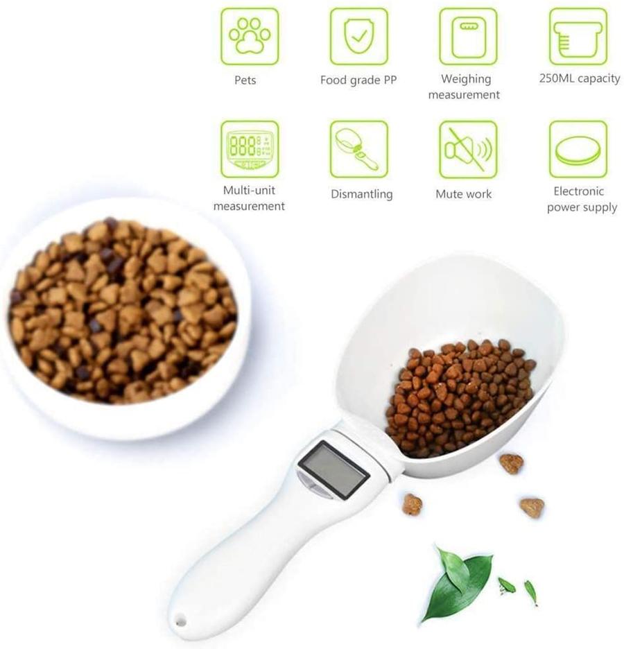 PET DIGI SCOOP Digital Weight Scale for Food Pets Electronic Spoon ...