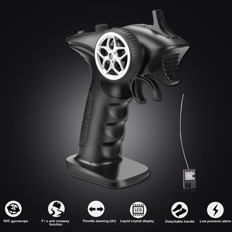 GA-4H-TX 4CH 2.4GHz Remote Control Digital Radio Transmitter Wire for 1 ...