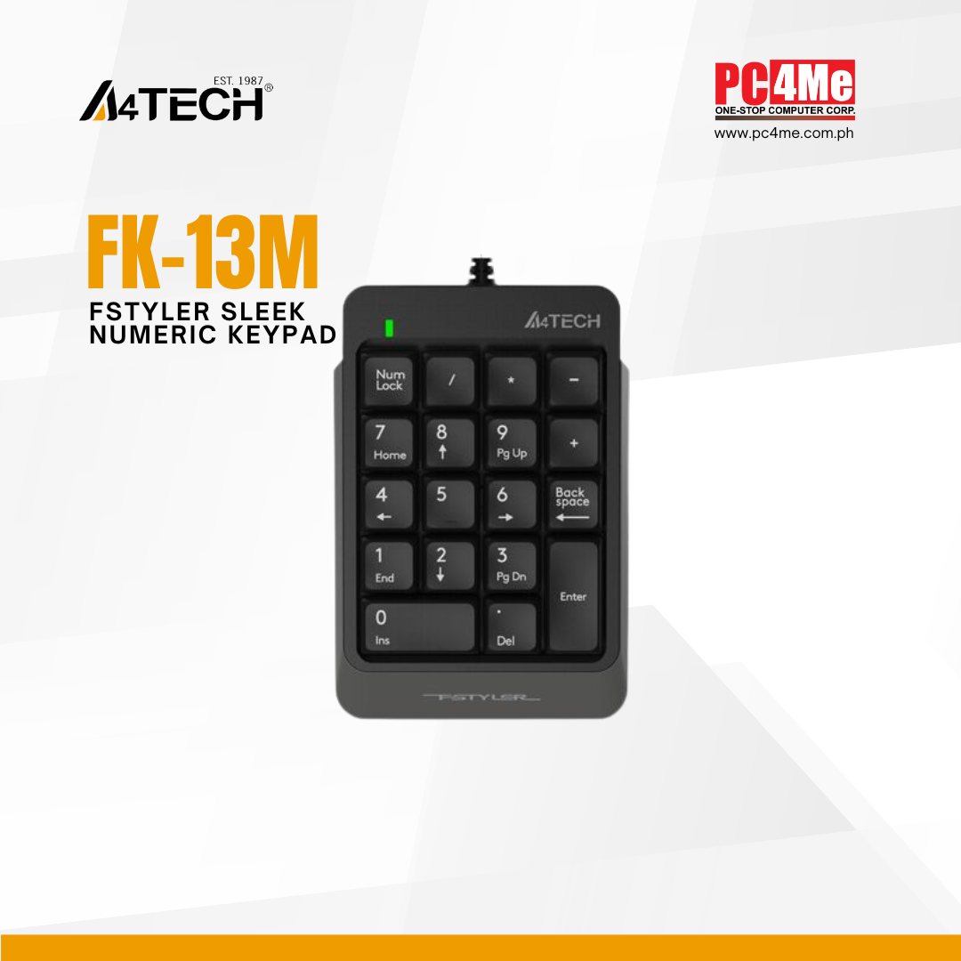 A4Tech FK13M Numeric Keypad Micro to USB w/ Adapter | Lazada PH