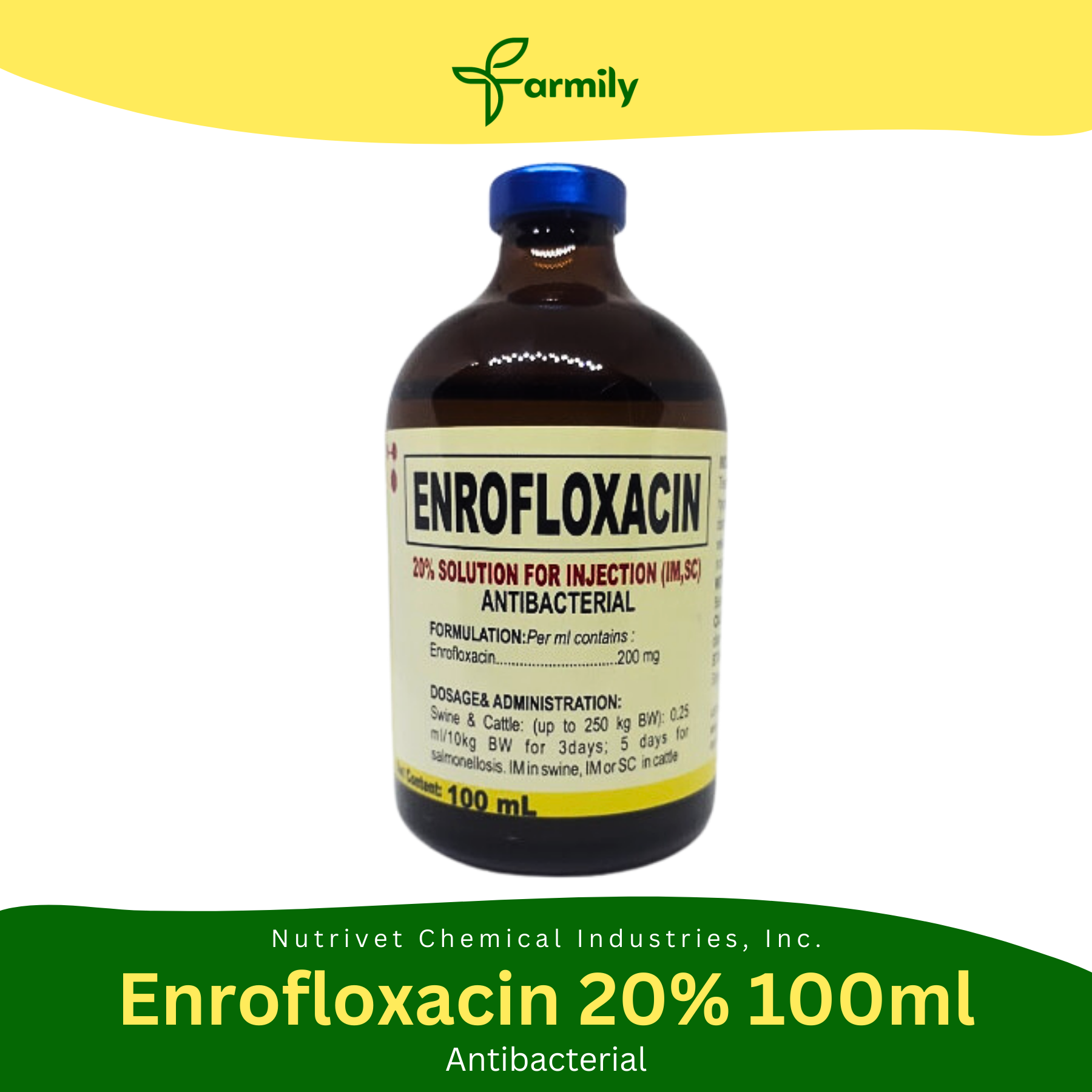 Enrofloxacin 20% 100mL | Lazada PH
