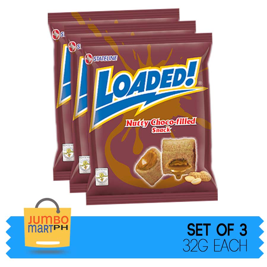 LOADED NUTTY CHOCO-FILLED SNACK 32G / SET OF 3 | Lazada PH
