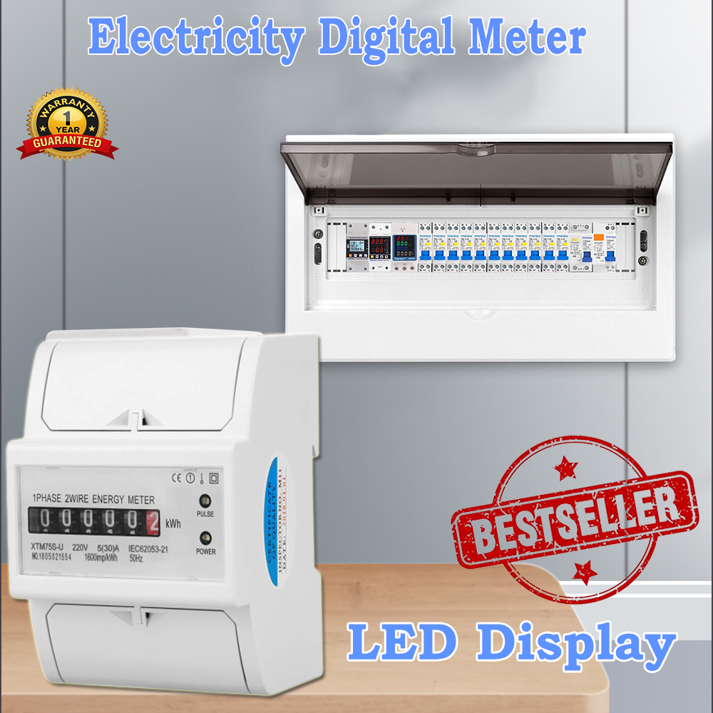 Best-selling 6 In1 Din Rail AC Monitor 110V 220V Wattmeter Digital ...