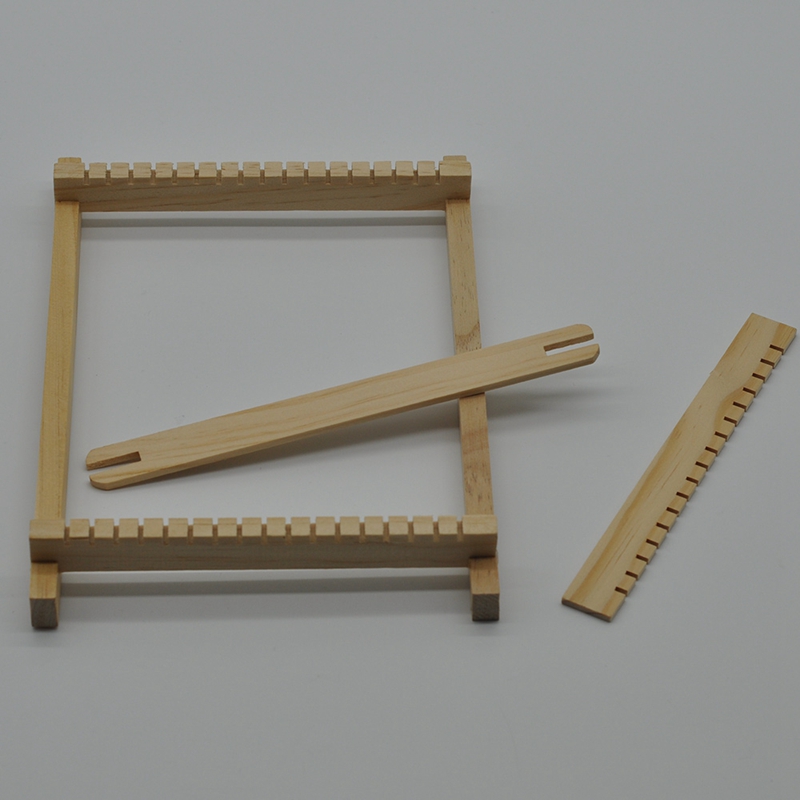Wood Knitting Weaving Loom Tapestry Yarn Kit Handloom Machine DIY ...
