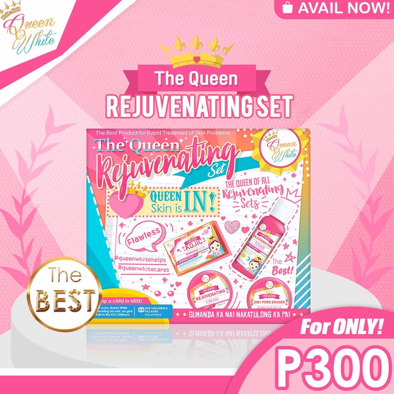 The Queen Rejuvenating Set Peeling effect, Redness, sting effect 100% ...