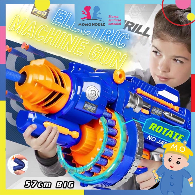 ELECTRIC SOFT BULLET GUN FIRE STORM Nerf Style ELECTRIC BLASTER GUN ...
