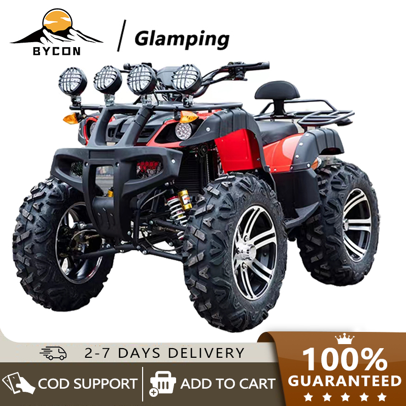 [HOT]ATV Adult 125 CC ATV Jungle Bike Outdoor Riding 4 Wheel Motorcycle ...