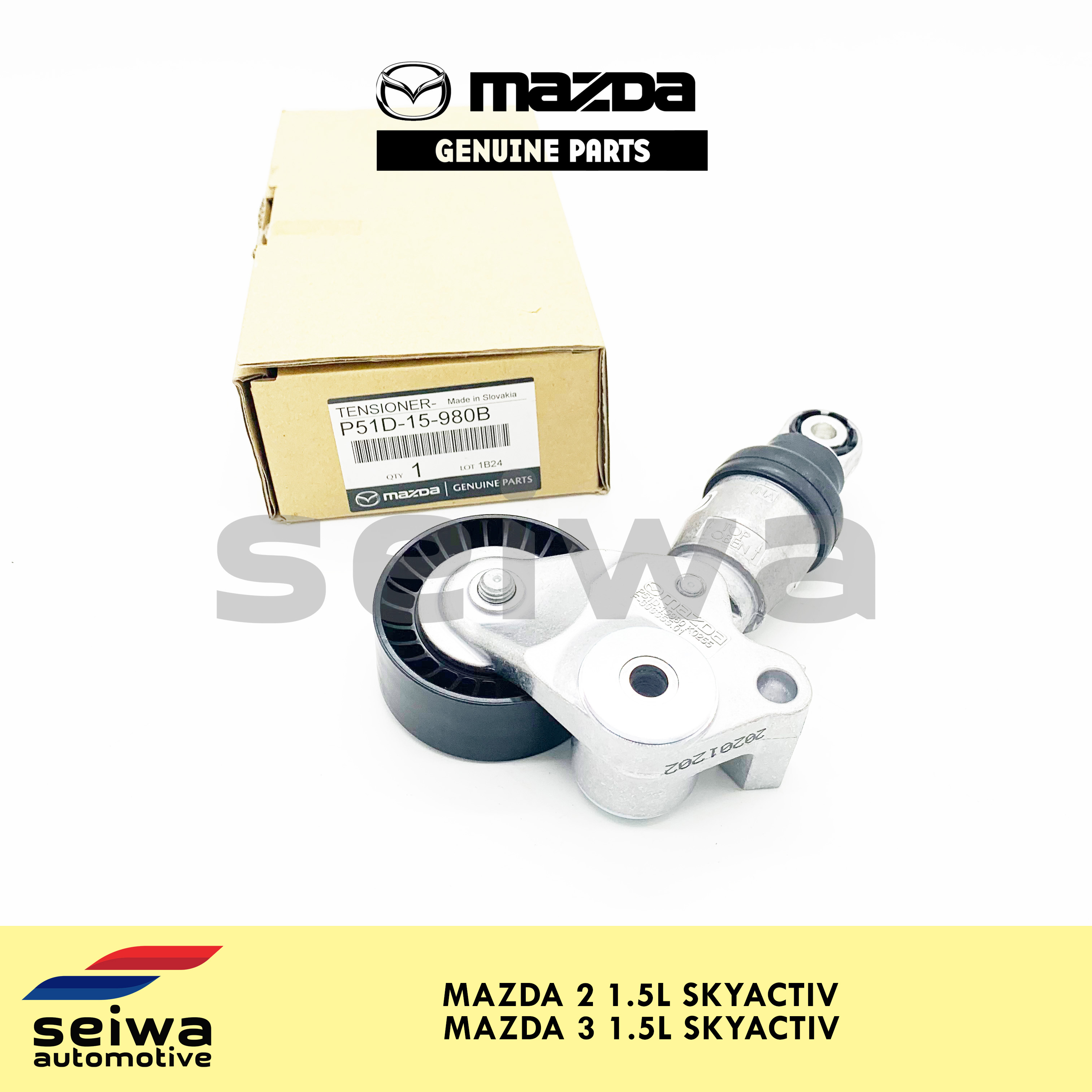 [2015 - UP Skyactiv 1.5L] Mazda 2 Drivebelt Tensioner - [2014 - 2021 ...