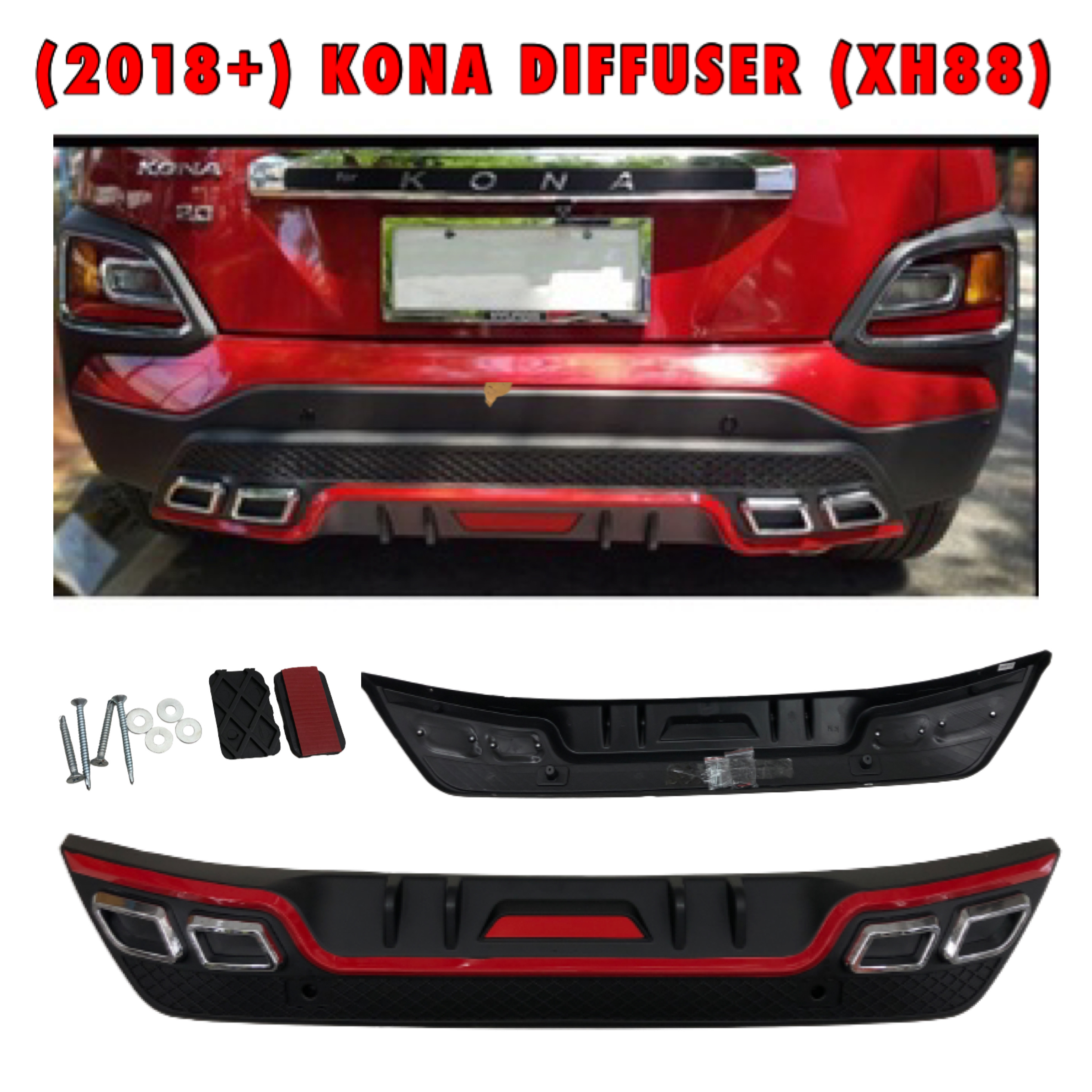 CPA 2018 2019 2020 2021 2022 2023 Hyundai Kona Car Rear Bumper ...