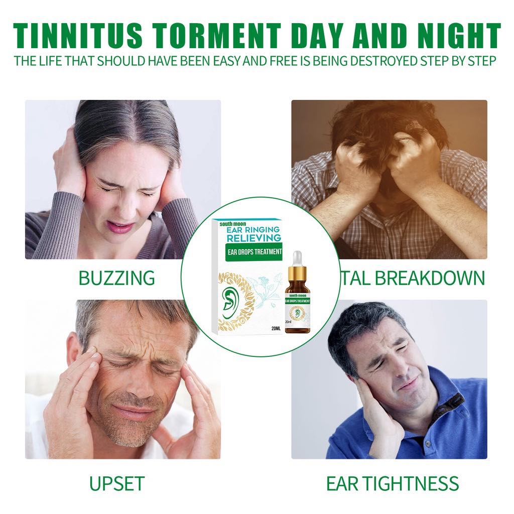 100% Effective South Moon Ear Ringing Relieving Ear Drops Tinnitus ...