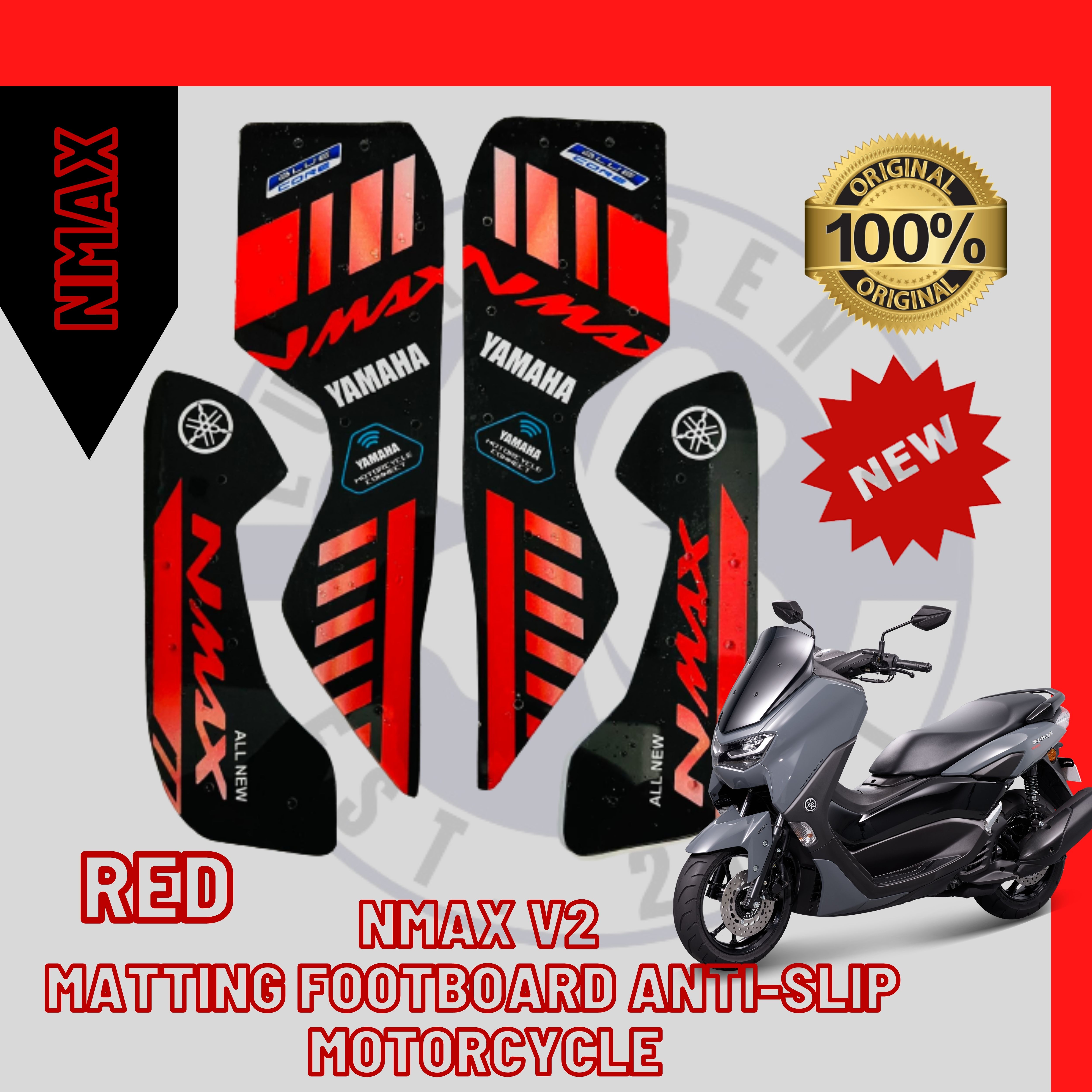 LB YAMAHA NMAX V2 Footboard Matting with Rubber matting | Stylishly ...