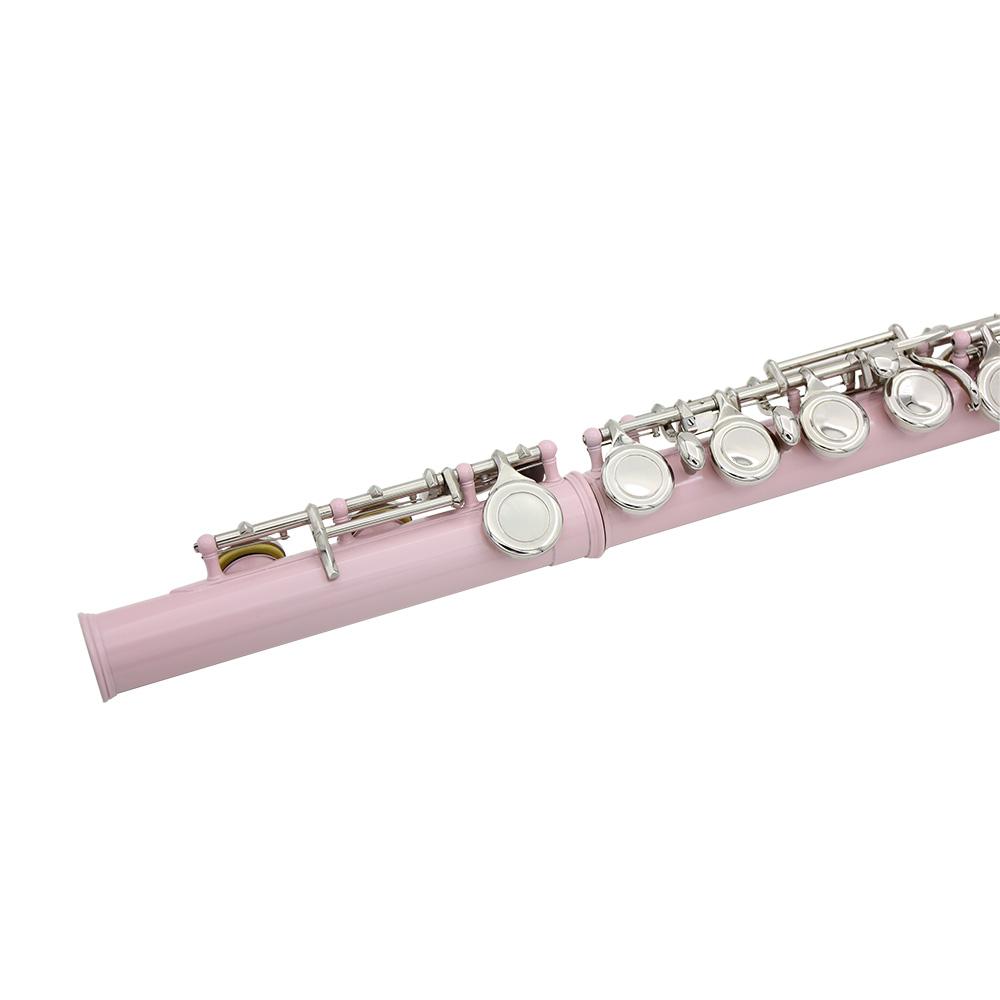 Western Concert Flute Cupronickel Plated Silver 16 Holes C Key Woodwind ...
