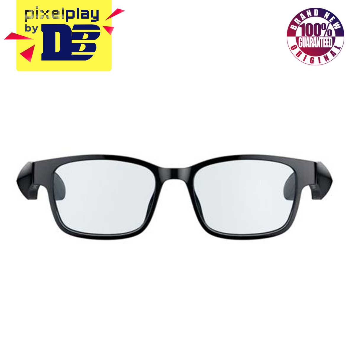 Razer Anzu Smart Glasses Rectangle Blue Light And Sunglass Lens Bundle ...