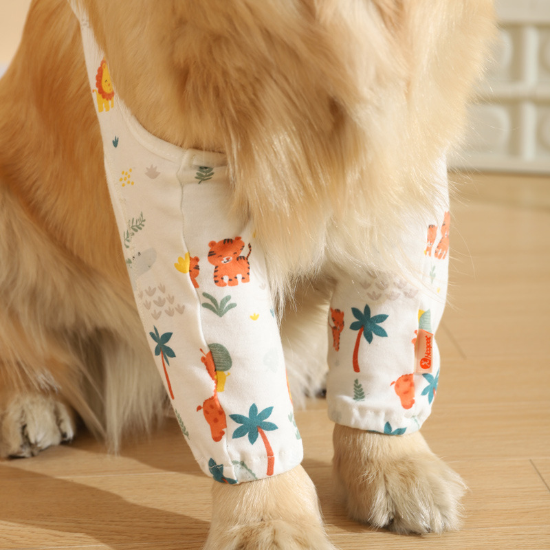 Dog Clothes Two Feet Anti-Dirty Elbow Pad Large Dog Labrador Golden ...