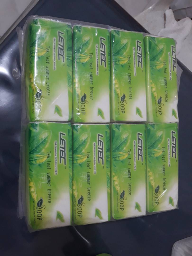 (300 sheets x 8 Packs) Organic green tea Facial Tissue Paper towel 3 ...