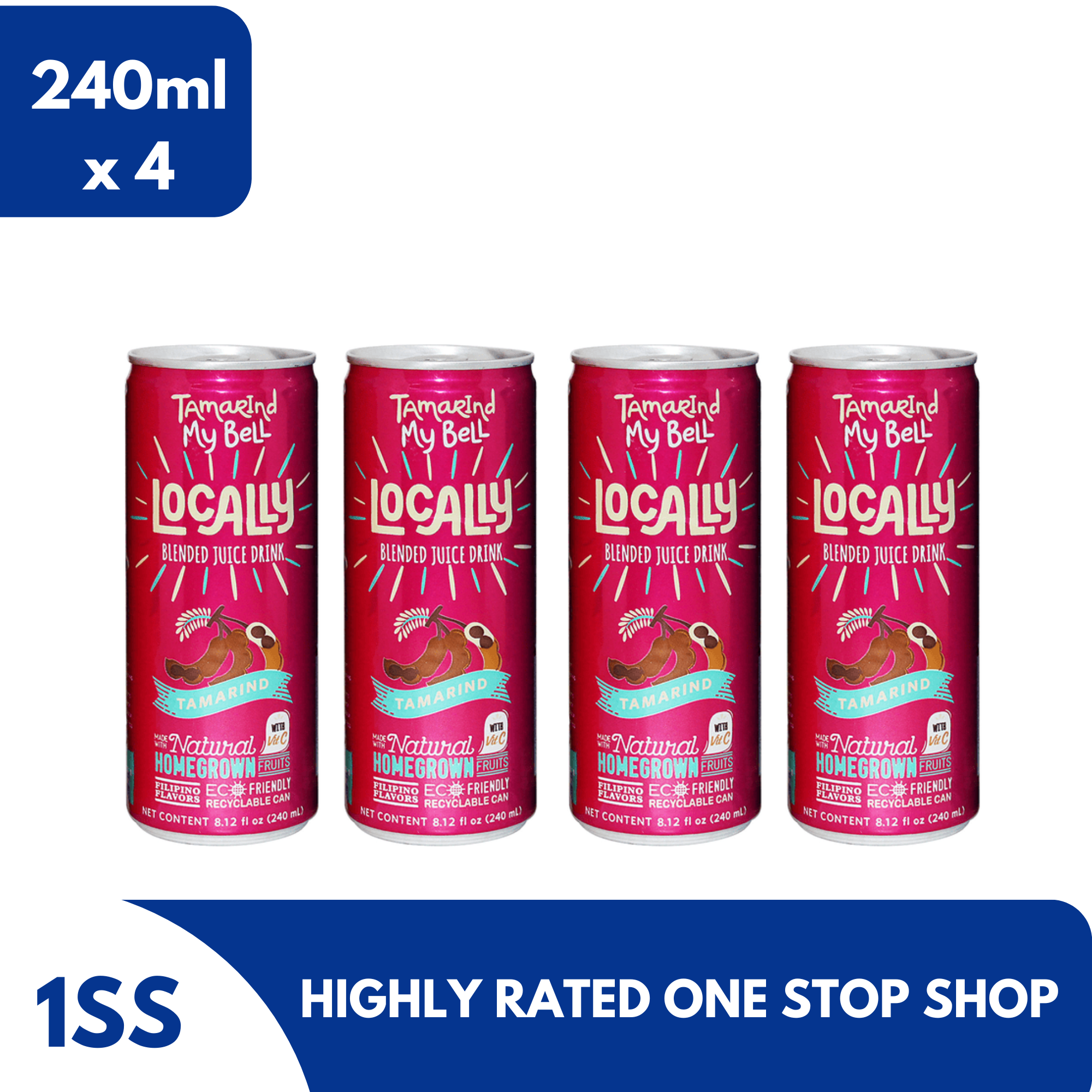 Locally Tamarind Blended Juice Drink, 240ml set of 4 | Lazada PH