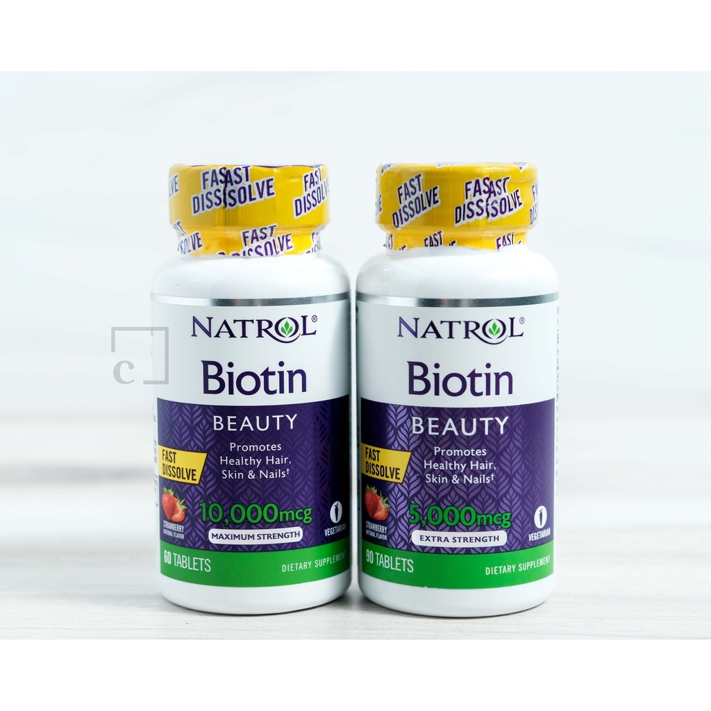 D3sBExna Natrol Biotin 10k mcg 60 tabs 5k mcg 90 tabs | Lazada PH