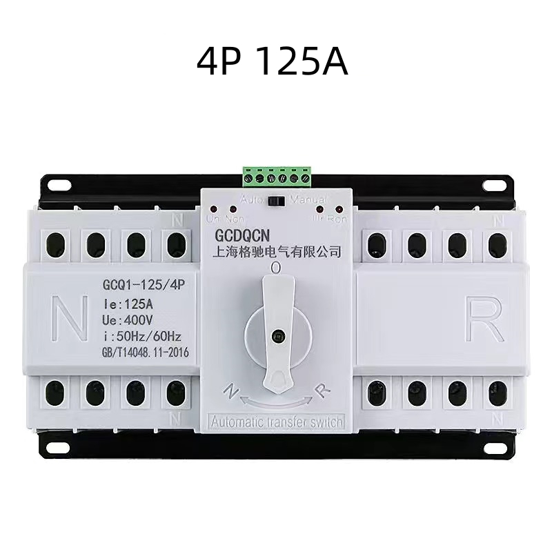 Ats 2p 63a 4p 125a 230v Micro Circuit Breaker Dual Power Automatic Transfer Switch Auto Transfer ...