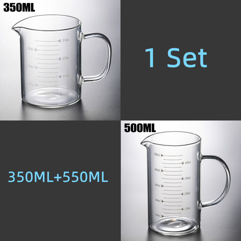 350/500ml Scale Baking Cup Kitchen Pyrex Measuring Cup High ...