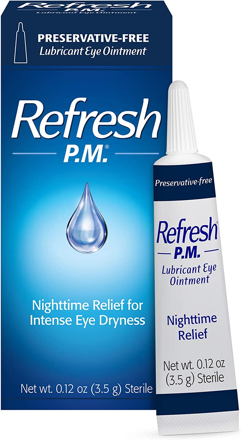 Refresh P.M. Nighttime Relief for Intense Eye Dryness 0.12 Oz Sterile ...